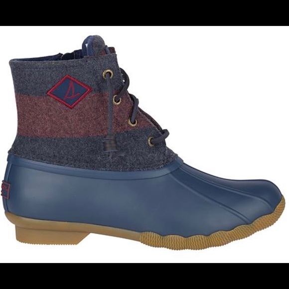 Sperry | Shoes | Sperry Top Sider Womens Blue Red Duck Boots | Poshmark